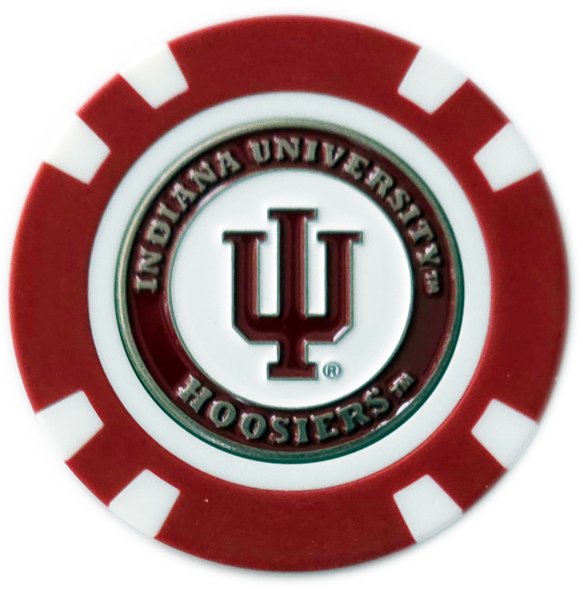 Officially Licensed Indiana Hoosiers Poker Chip Ball Marker | Go ...