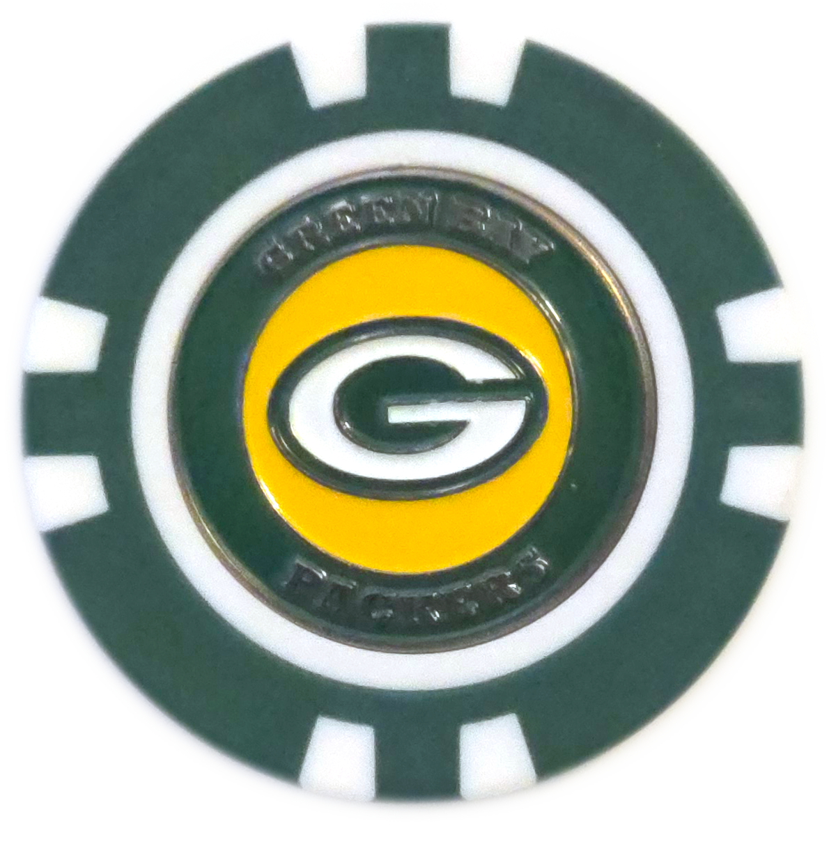 Officially Licensed Green Bay Packers Poker Chip Ball Marker ...