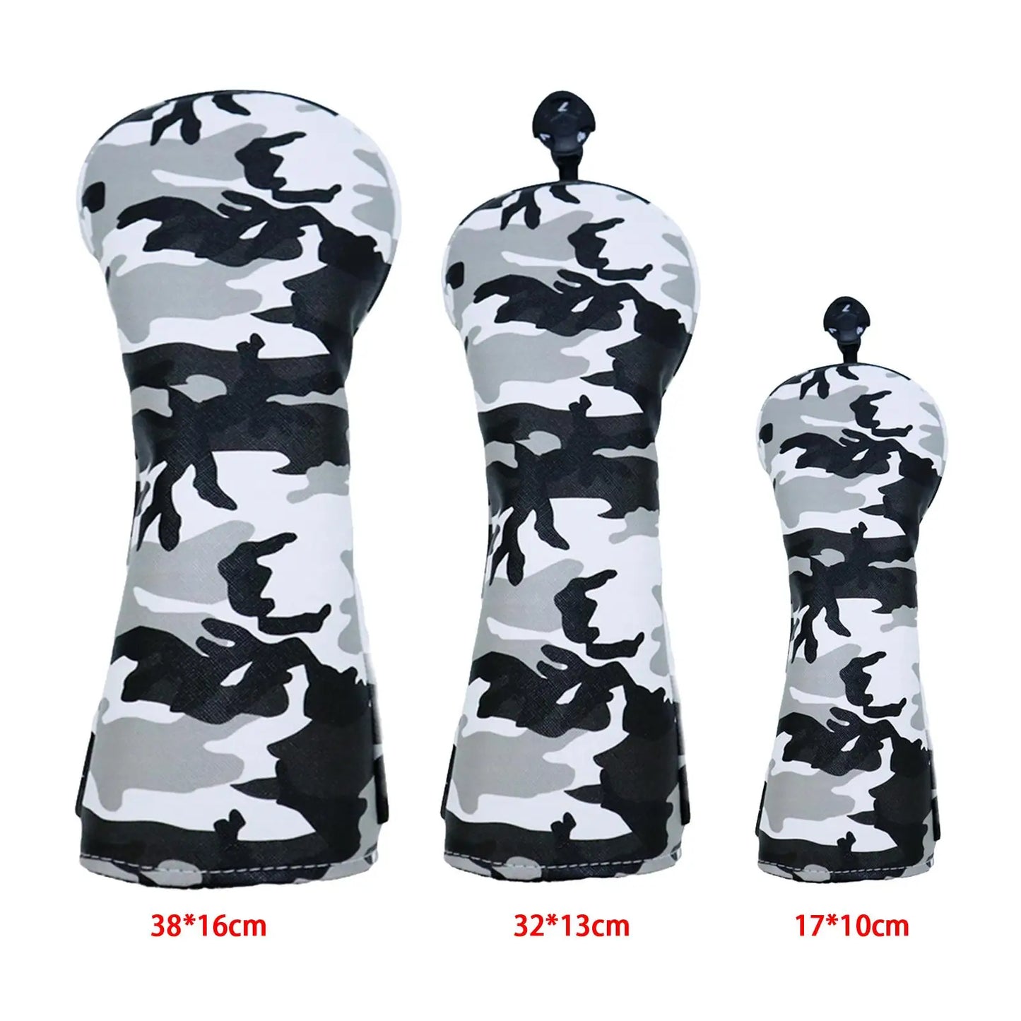 Durable Camo Golf Wood Head Cover Driver Fairway Headcover Sleeve Prot ...
